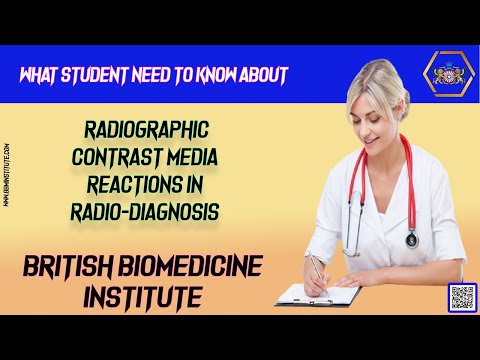 What Student Need to Know about Radiographic Contrast Media Reactions In Radio Diagnosis.
