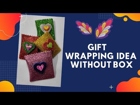 glitter sheet craft/gift wrapping idea without box #shorts #trendy