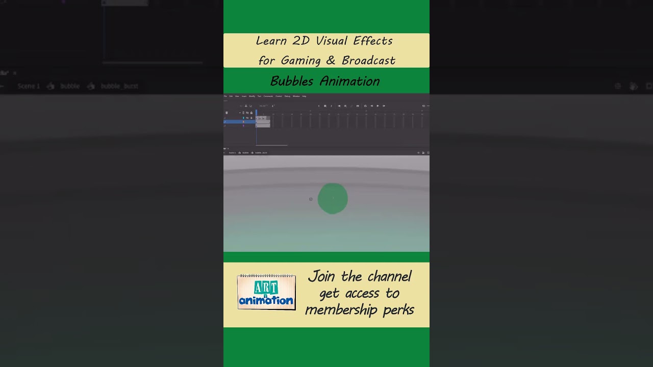 Bubbles - Learn 2D Animation #visualeffects in #adobeanimate  #animation #illustrator