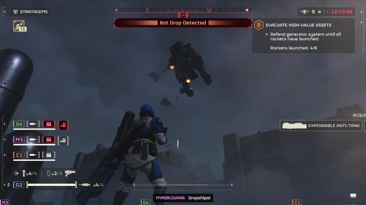 HELLDIVERS 2 Flying Factory Strider