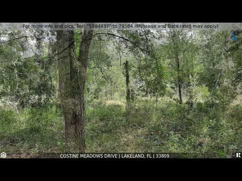 Priced at $60,000 - COSTINE MEADOWS DRIVE, LAKELAND, FL 33809