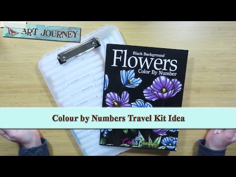 Color By Number Travel Kit Idea | Adult Colouring