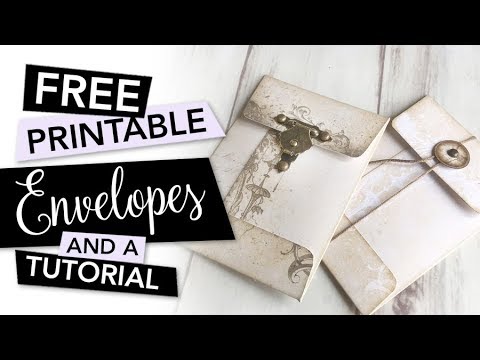 FREE Printable Envelopes + Two Closure Tutorials | FREEBIE