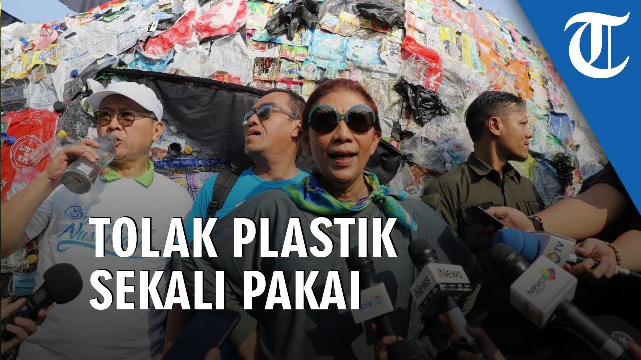 Susi Pudjiastuti Kampanye Tolak Plastik Sekali Pakai Pembuang Sampah