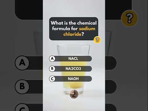 What is the chemical formula for sodium chloride? #LearningJourney #ScienceTrivia