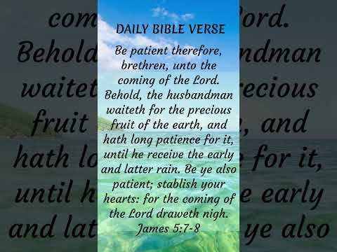Patience: Daily Bible Verse