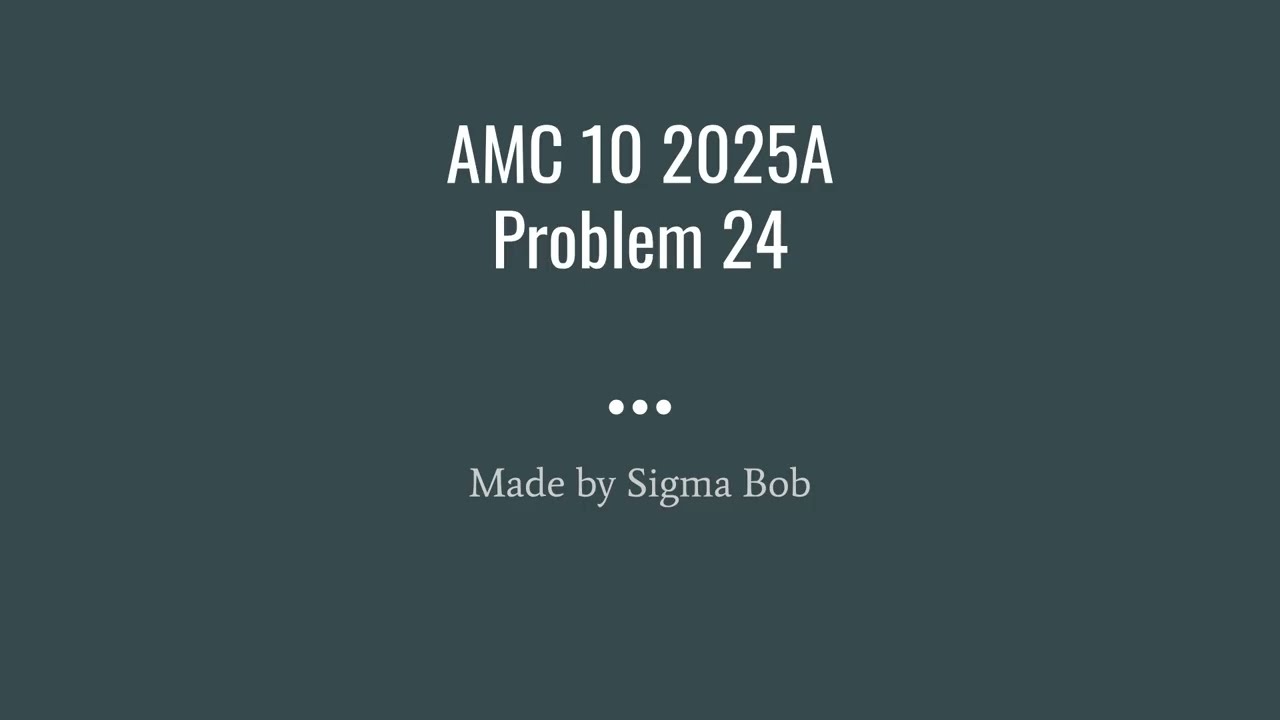 AMC 10 2025A Problem 24
