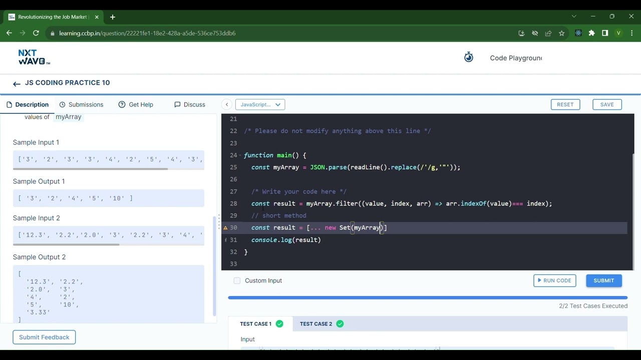 JS Coding Practice 10 | Promises and Array Methods | JavaScript Essentials | NxtWave | ccbp 4.o