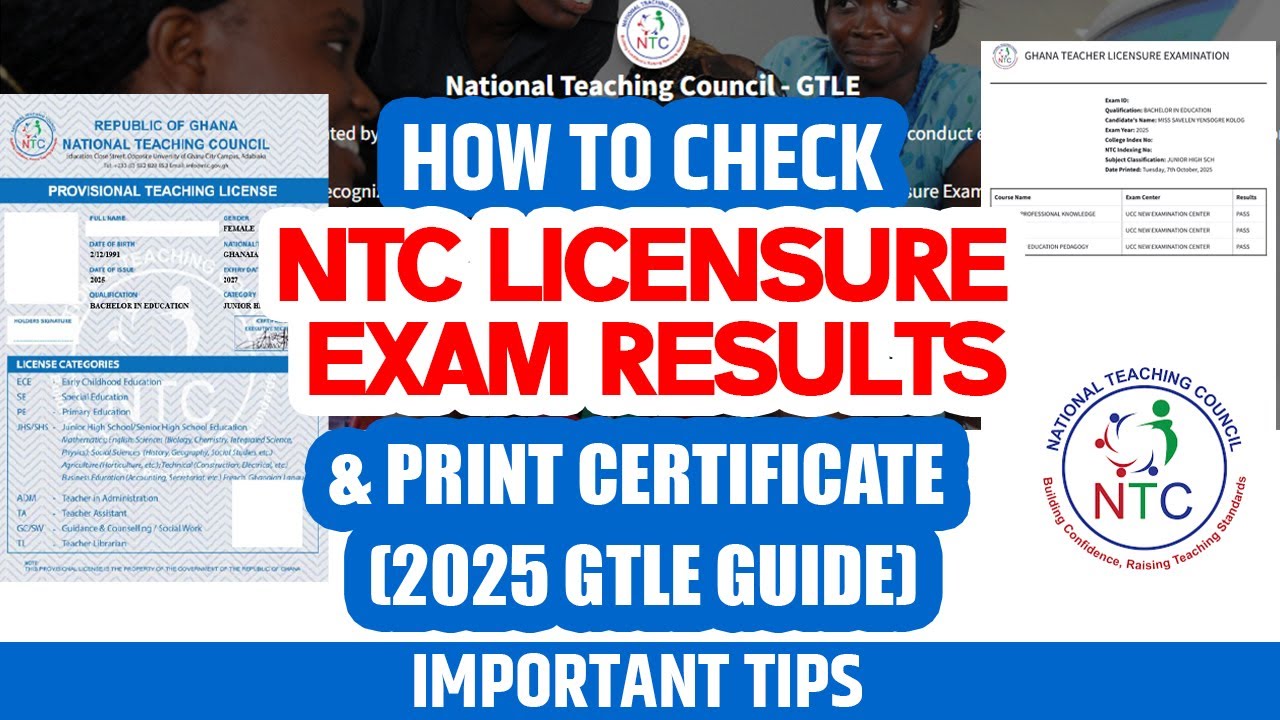 How To Check NTC Licensure Exam Results & Print Certificate (2025 GTLE Guide)