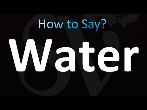 How to Pronounce Water (correctly!)