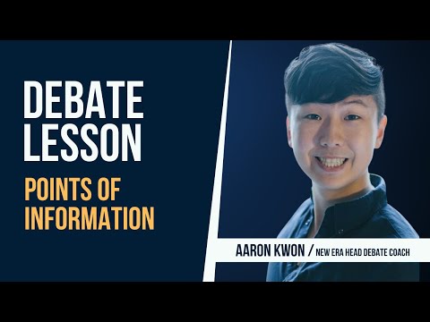 Debate Lesson: POI (Points of Information)