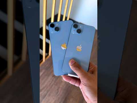 Iphone 14 & 14 plus size comparison #iphone #shorts #trending #viral