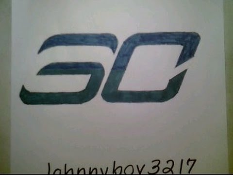 how to draw Stephen Curry SC Logo Easy Emblem NBA Basketball Under Armour One Two 1 2 Shoes #new