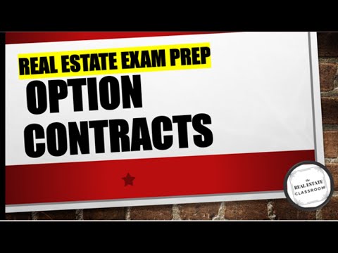 Real Estate Options | Real Estate Exam Prep Videos