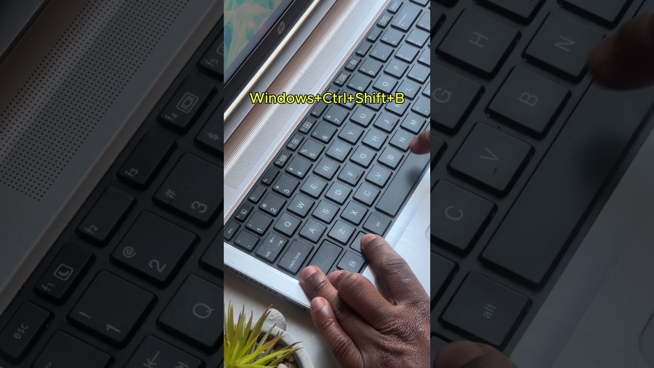 Here’s what Control + Shift + Windows key + B =     #pctips  #pctricks  #pcgaming #tech