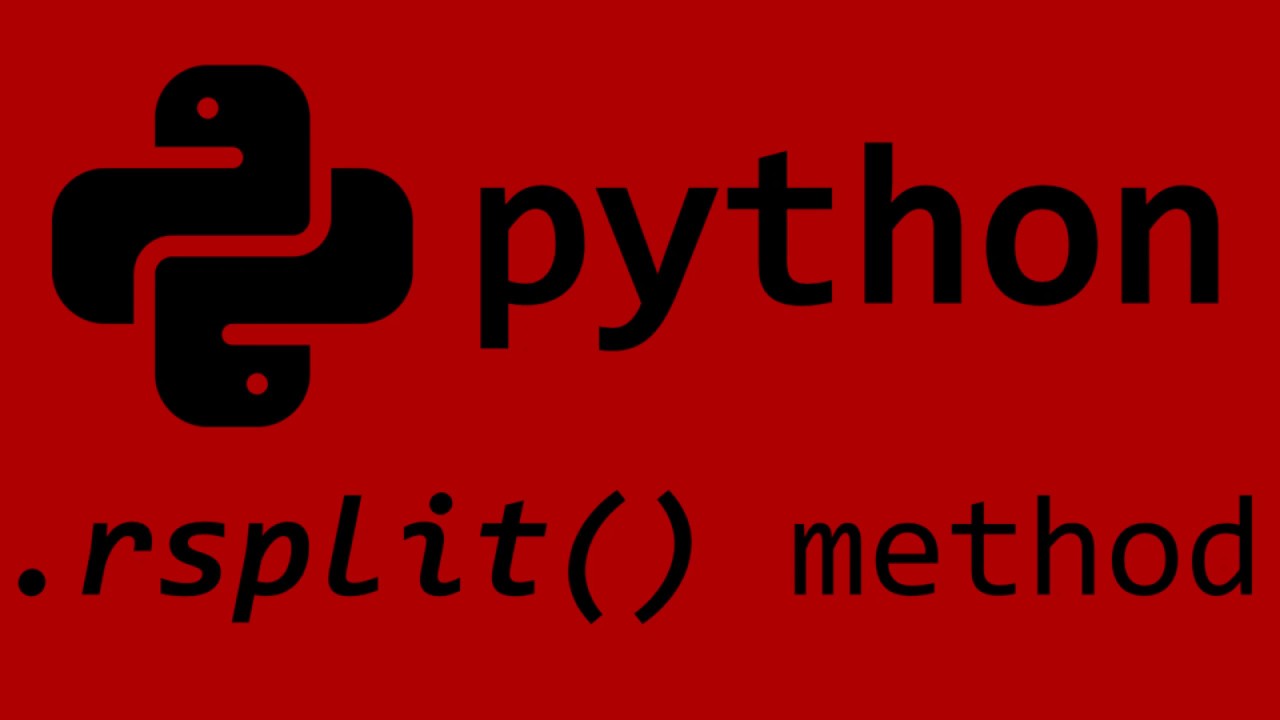 Python rsplit() string method