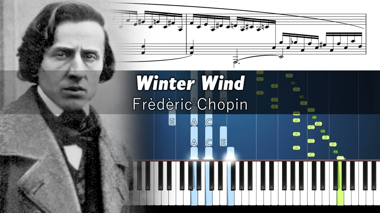 Chopin - Étude Op.25 No.11 (Winter Wind) - Piano Tutorial with Sheet Music