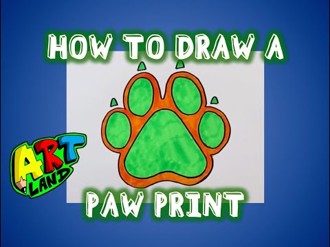 How to Draw a PAW PRINT