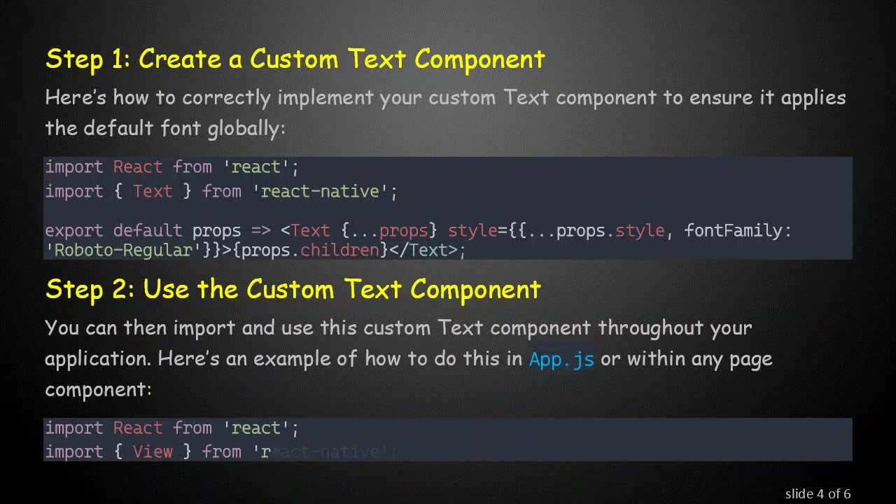 Setting a Default Font Globally in Your React Native Project
