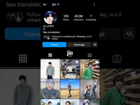 BTS members official Instagram accounts.#kpop#shorts#bts#fyp#trend#facts#information#instagram