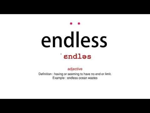 How to pronounce endless - Vocab Today
