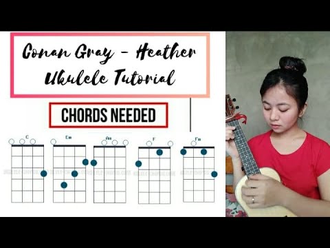 Heather by Conan Gray//Easy Ukulele Chords (PlayAlong by Alhea Faith)