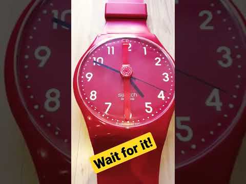 Swatch Maxi Cherry Berry vs Regular Swatch Watch | Swatch Maxi Wall Clock