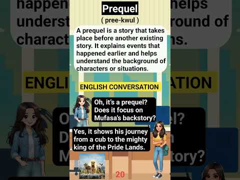 English Word Prequel l Meaning of Prequel #vocabulary #learnenglish @englishcoach20