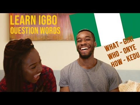 Learning Igbo: Question Words (WHAT is Gini???)