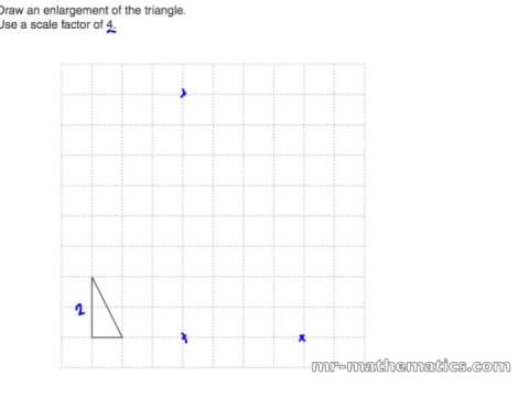 Enlarging an Object to a Scale Factor Mathematics Revision | Mr Mathematics