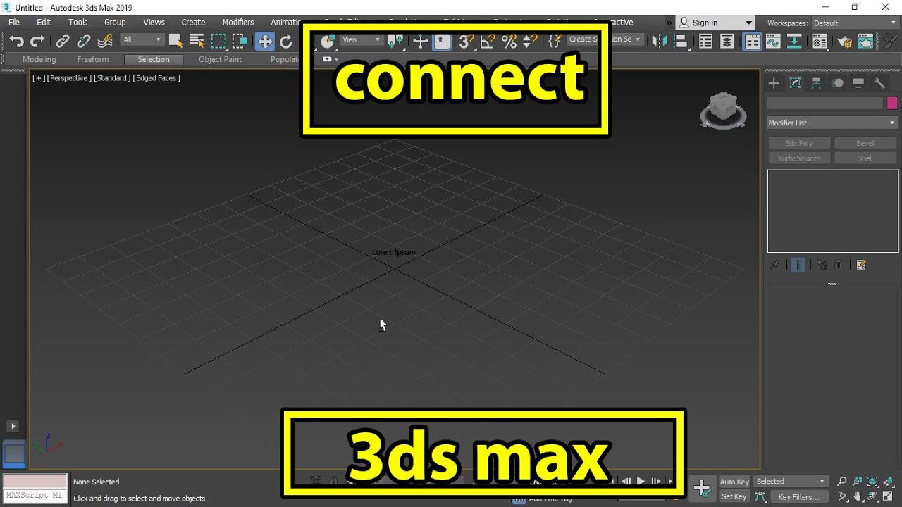 Connect |3ds max hindi tutorial | study edutech