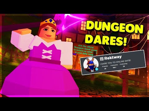 MY FANS DARE ME TO DO THESE THINGS! (ROBLOX DUNGEON QUEST)