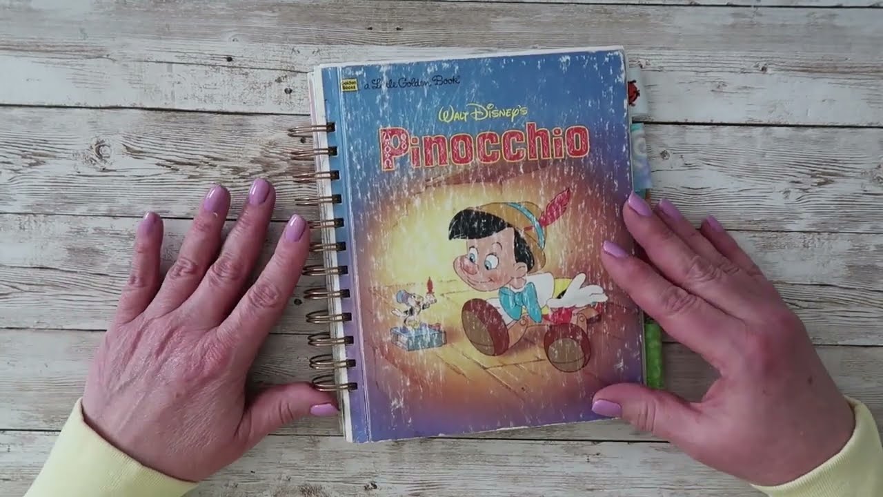 Little Golden Book Junk Journal-Pinocchio **Etsy** (SOLD)