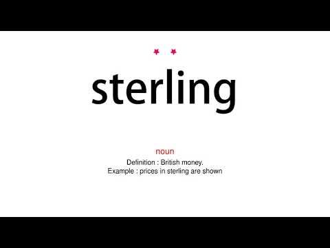 How to pronounce sterling - Vocab Today