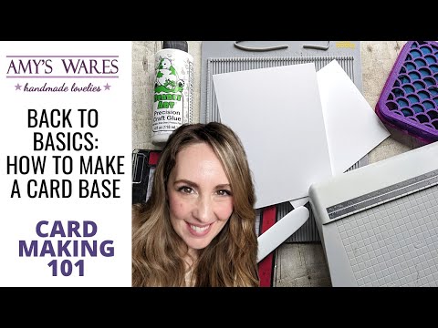 Back to basics. Card Making 101. How to make A2 size card bases!
