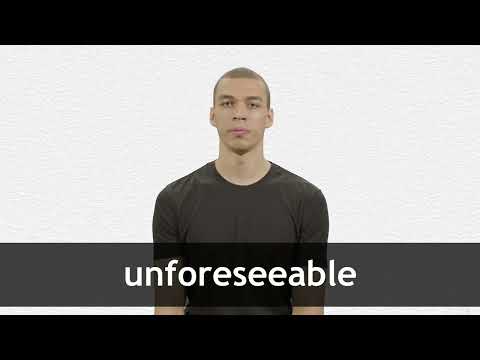 UNFORESEEABLE definition and meaning | Collins English Dictionary