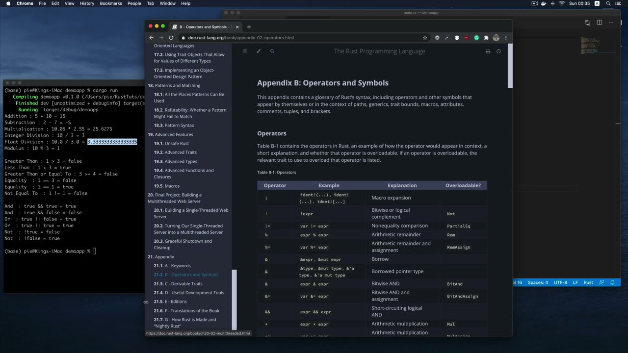 19 Operators (Rust Systems Programming)