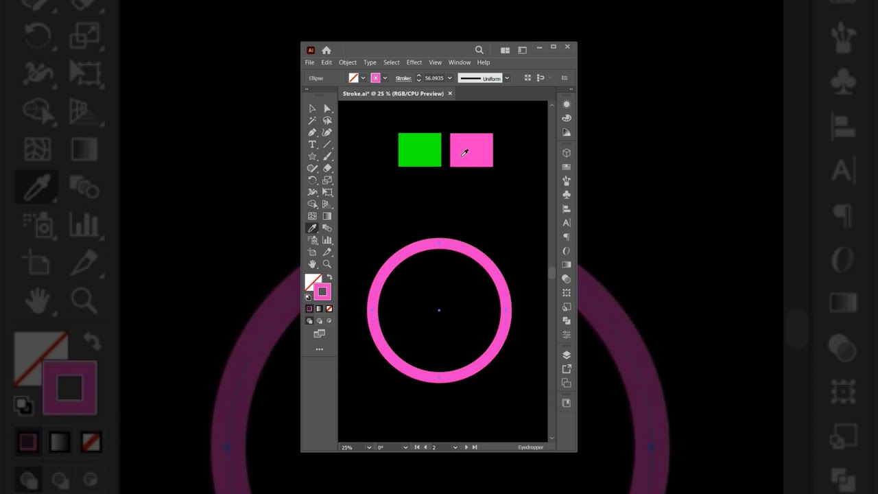 Change stroke color in illustrator #mgraphics
