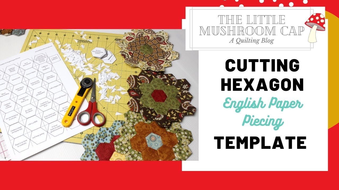 How to cut English Paper Piecing Templates : Free Printable Template