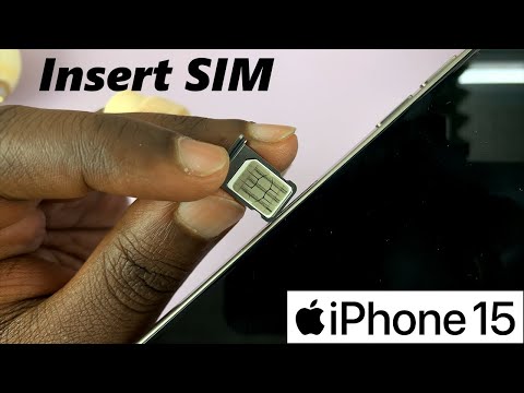 How To Insert SIM In iPhone 15 & iPhone 15 Pro