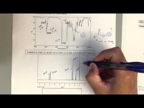 Organic Chemistry II - Solving a Structure Based on IR and NMR Spectra