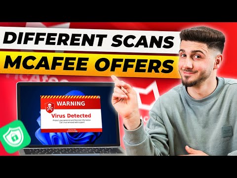 Virus scanning options with McAfee Antivirus