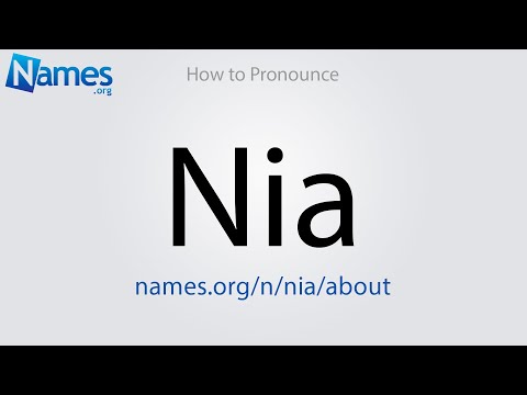 How to Pronounce Nia