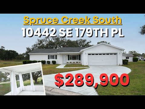 Golf Course Views & Mature Oaks! Magnolia Model Tour in Spruce Creek South | 10442 SE 179th Place