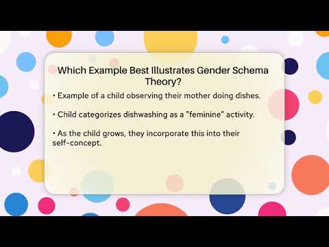 Which Example Best Illustrates Gender Schema Theory? - Gender Equality Network