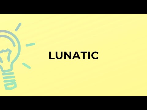 What is the meaning of the word LUNATIC?