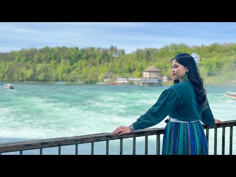 Weekend trip to Switzerland using 49€ Deutschland ticket  |  Rhine Falls  |  Pinay in Germany