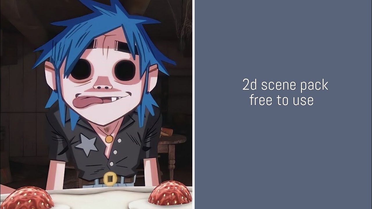 2d scene pack | Gorillaz | ( Free to use )