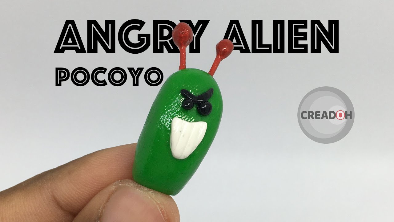 Angry Alien (Pocoyo) - Polymer clay tutorial