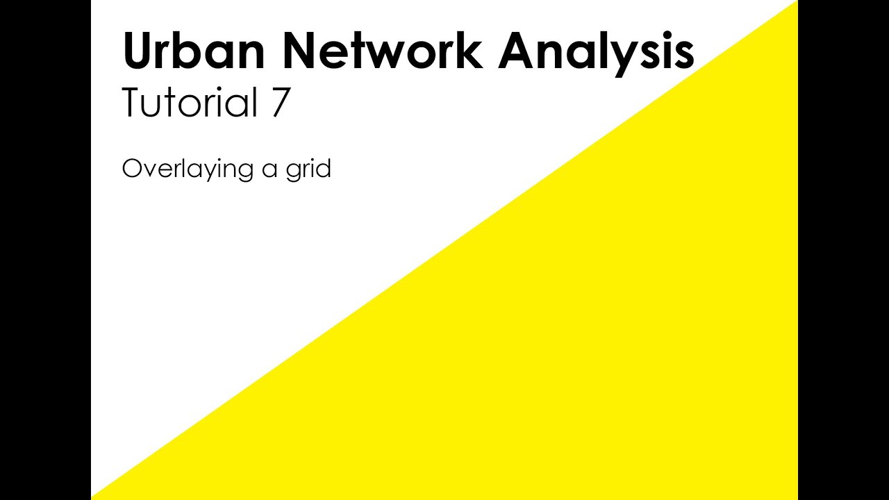 Urban Network Analysis: Tutorial 7